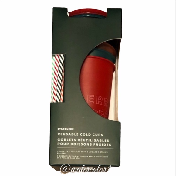 Starbucks | Holiday | Starbucks Ltd Ed Holiday Cold Cups 5 Pack | Poshmark